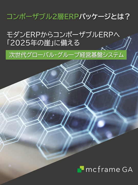 コンポーザブル2層ERP mcframe GA